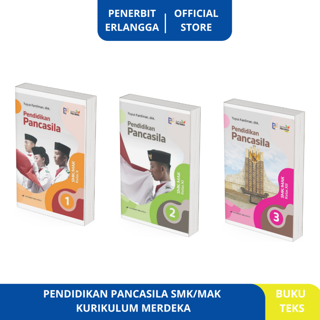 Jual [Erlangga Official] Pendidikan Pancasila Smk/Mak Kelas 10 11 12 - Kurikulum Merdeka ...