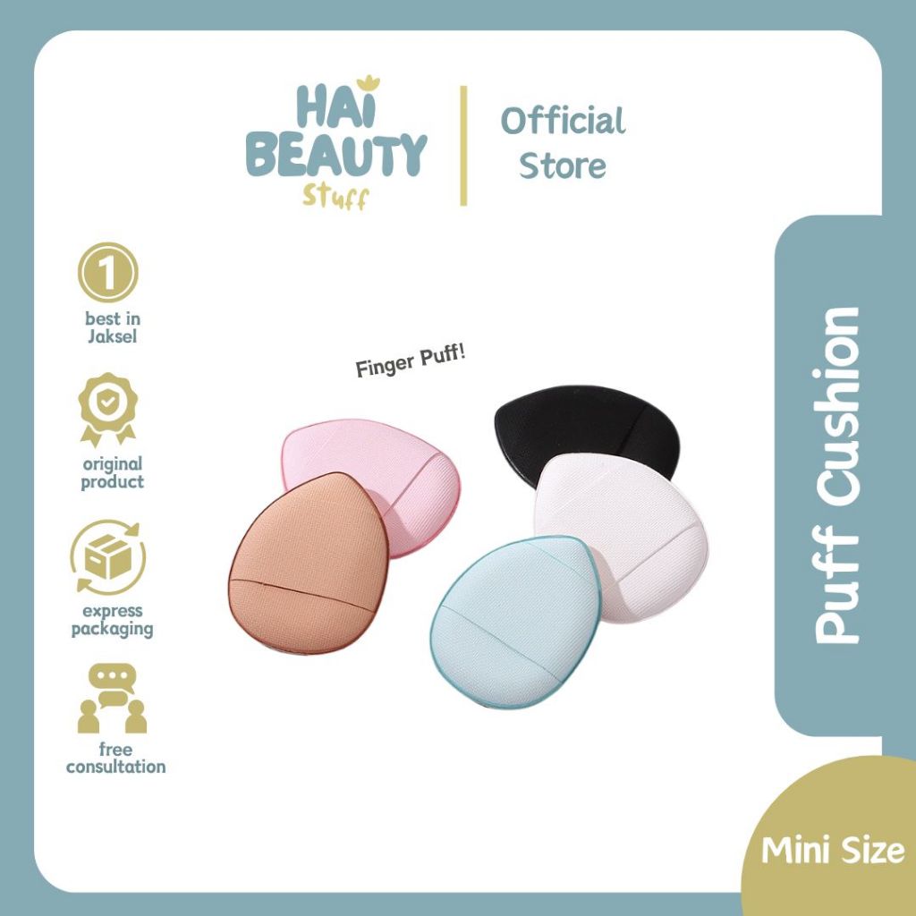 Jual Puff Cushion Mini - Finger Puff Kecil || Sponge Make Up Mini Spons ...