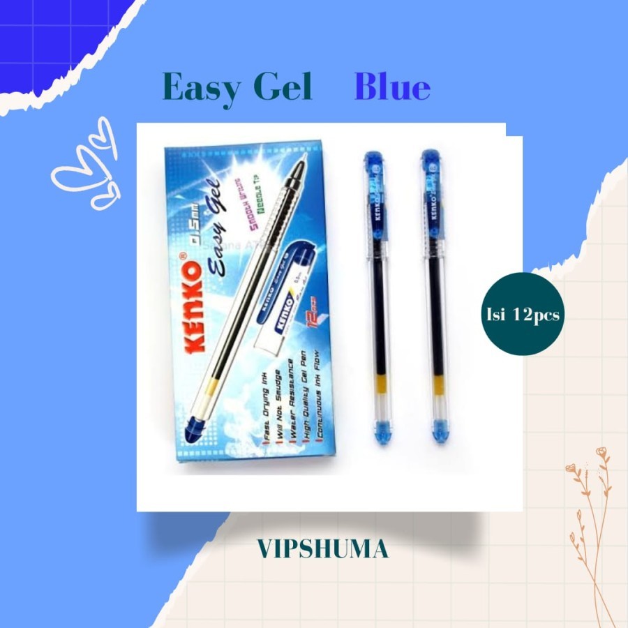 Jual Kenko Pulpen Kenko Gel EASY GEL 0.5mm isi 12pcs | Shopee Indonesia