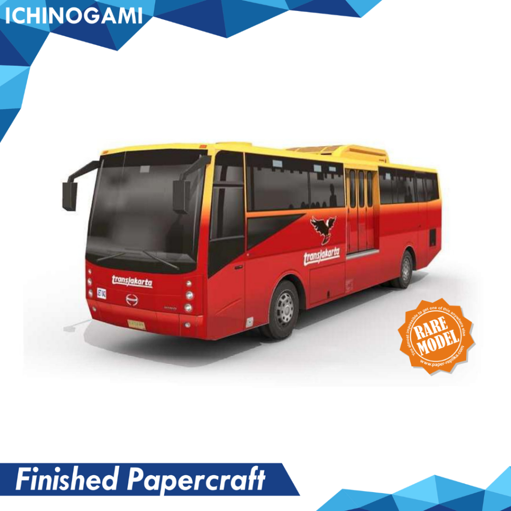 Jual Papercraft (DIY) Transjakarta Merah ICHINOGAMI | Shopee Indonesia