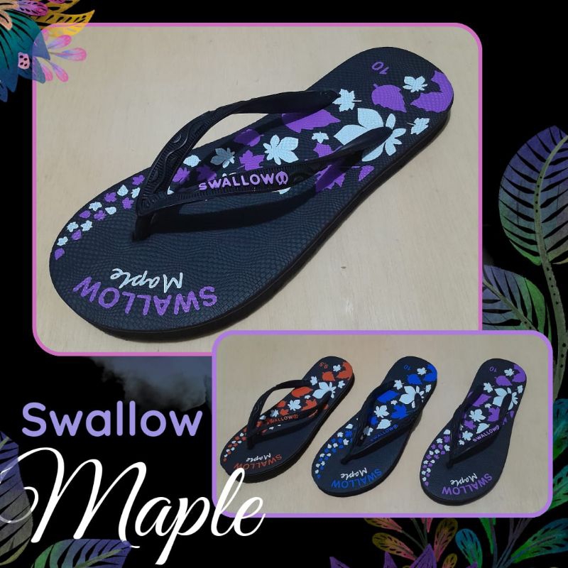 Jual Sandal Jepit Wanita Sandal Swallow Maple Sandal Empuk Sandal ...