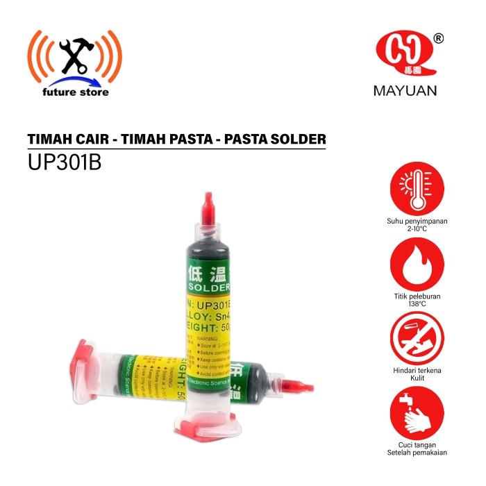 Jual Mayuan 301B Timah Pasta / Timah Cair / Jump wire Paste / Solder ...
