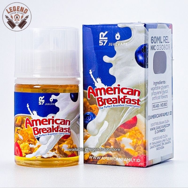 Jual FREEBASE - LIQUID AMERICAN BREAKFAST V2 Berry Cereal Milk 60ML 3MG ...