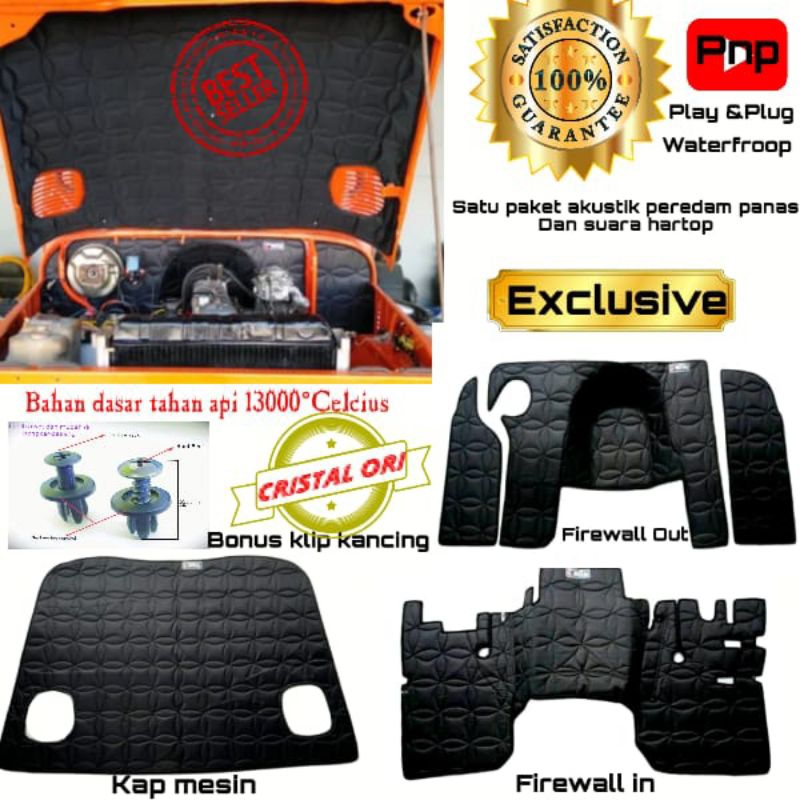 Jual Toyota Hardtop Fj 40 Bj 40 Pelindung peredam panas dan suara kap ...