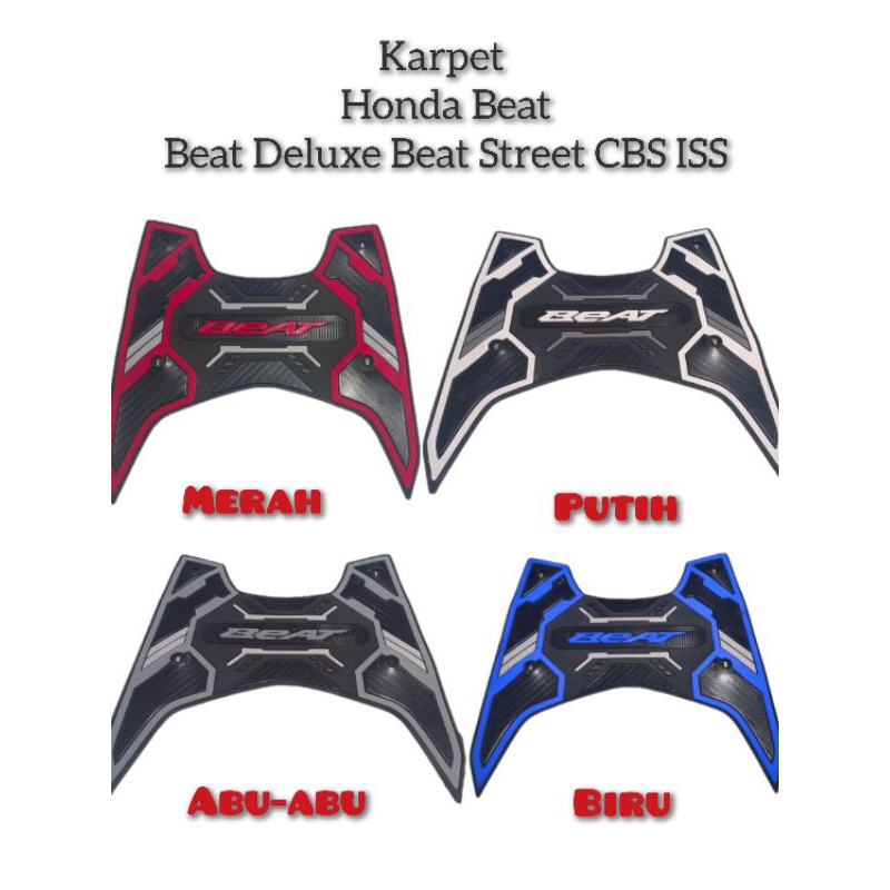 Jual Karpet Beat Deluxe 2020 V2 injakan Karpet Honda Beat Deluxe 2020-2024 | Shopee Indonesia