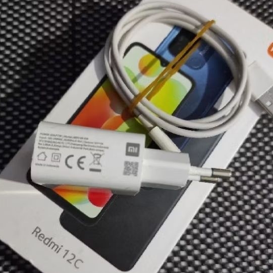 Jual ces xiaomi original 1 set micro usb ( bawaannya redmi 12C ...
