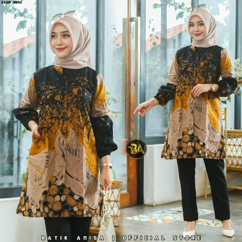 Jual Tunik Batik Wanita Modern Atasan Fashion Muslim Wanita | Baju Batik Wanita Terbaru | Shopee ...
