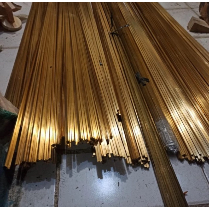 Jual As Kuningan Kotak 5mm x 5mm x 2500mm / inlay kuningan / brass ...