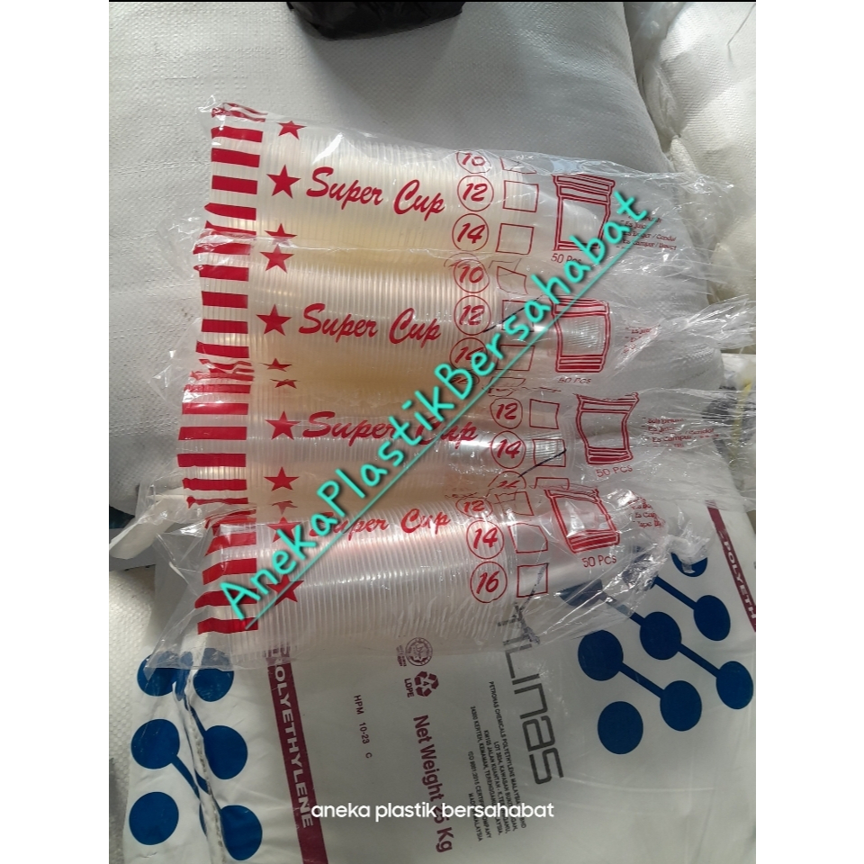 Jual cup plastik pop ice 10 oz , 12 oz , 14 oz , 16 oz , cup plastik ...