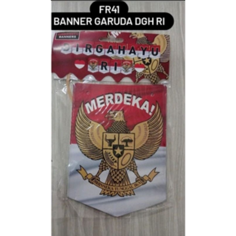 Jual BANNER FLAG DIRGAHAYU RI GAMBAR GARUDA | Shopee Indonesia