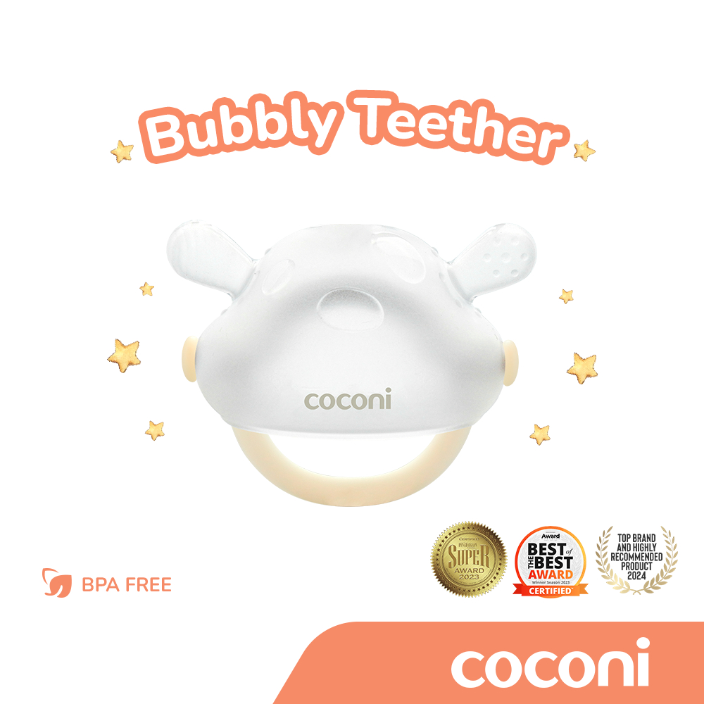 Jual COCONI Bubbly Teether BPA FREE | Mainan Gigitan Bayi Lucu Silikon ...
