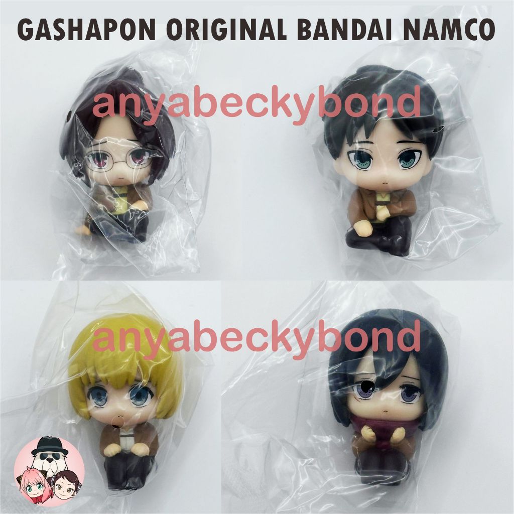 Jual Gashapon Attack on Titan Machibouke Gacha Titan Shingeki no Kyojin ...