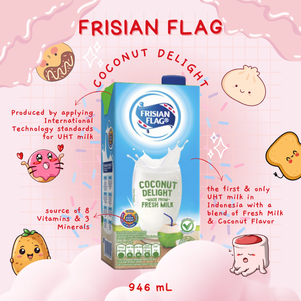 Jual Frisian Flag Susu UHT Coconut Delight 946ml | Shopee Indonesia