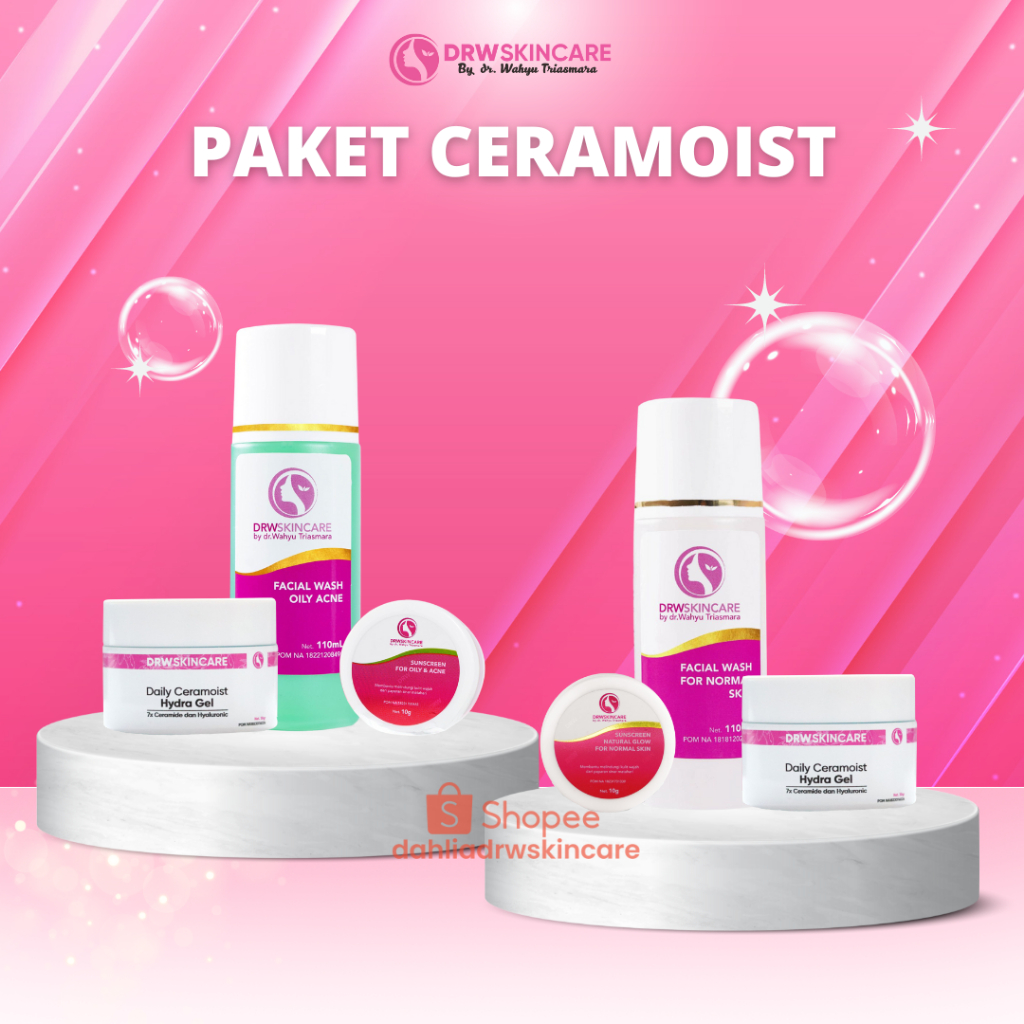 Jual DRWSkincare Paket 7X CERAMIDE MOISTURIZER Series [ Merawat Skin ...
