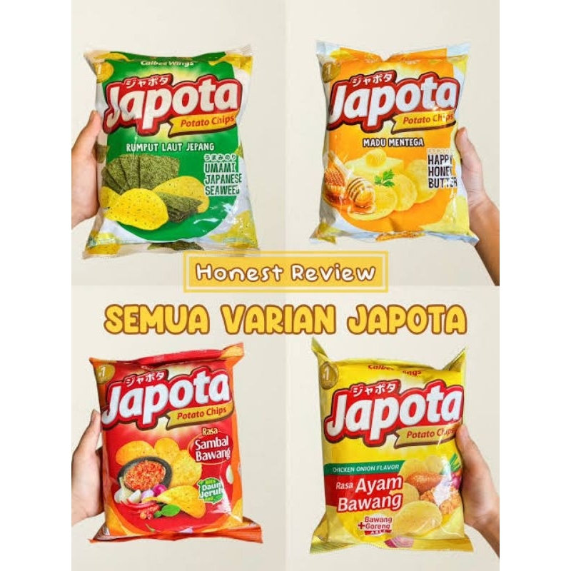 Jual JAPOTA POTATO CHIPS KERIPIK KENTANG NETTO 68 GR | Shopee Indonesia