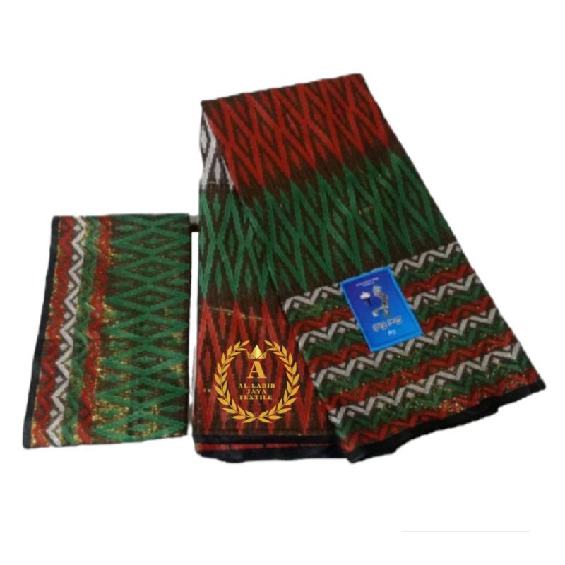 Jual Kain Tenun Songket Thailand + Selendang Motif Rangrang Khas Sulawesi Palembang | Shopee ...