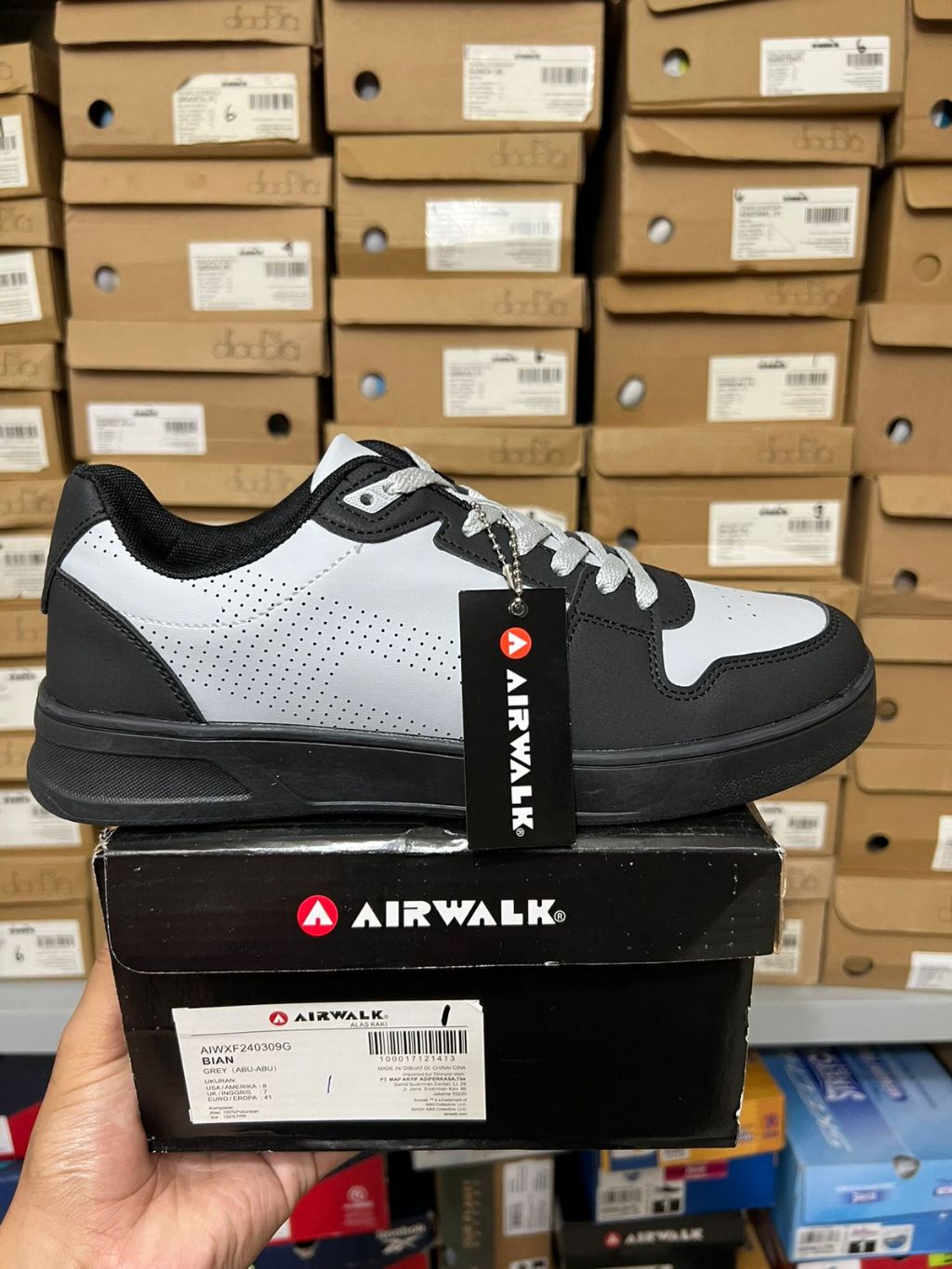 Jual Airwalk Bian Grey Men Shoes Original | Shopee Indonesia