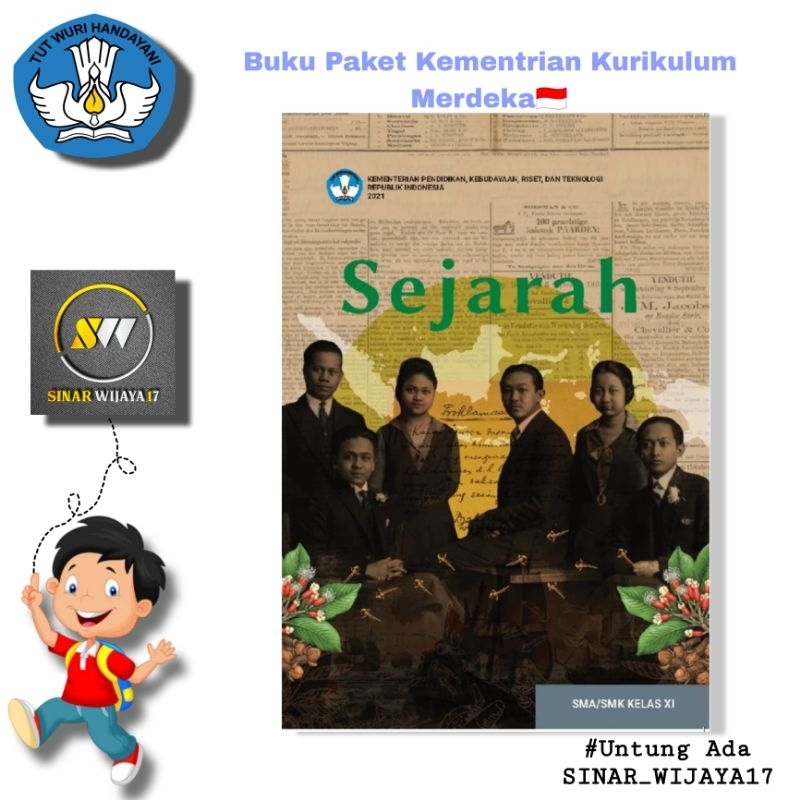 Jual Buku Paket Sejarah Kelas 11 Sma Kurikulum Merdeka Kementrian 2021 | Shopee Indonesia