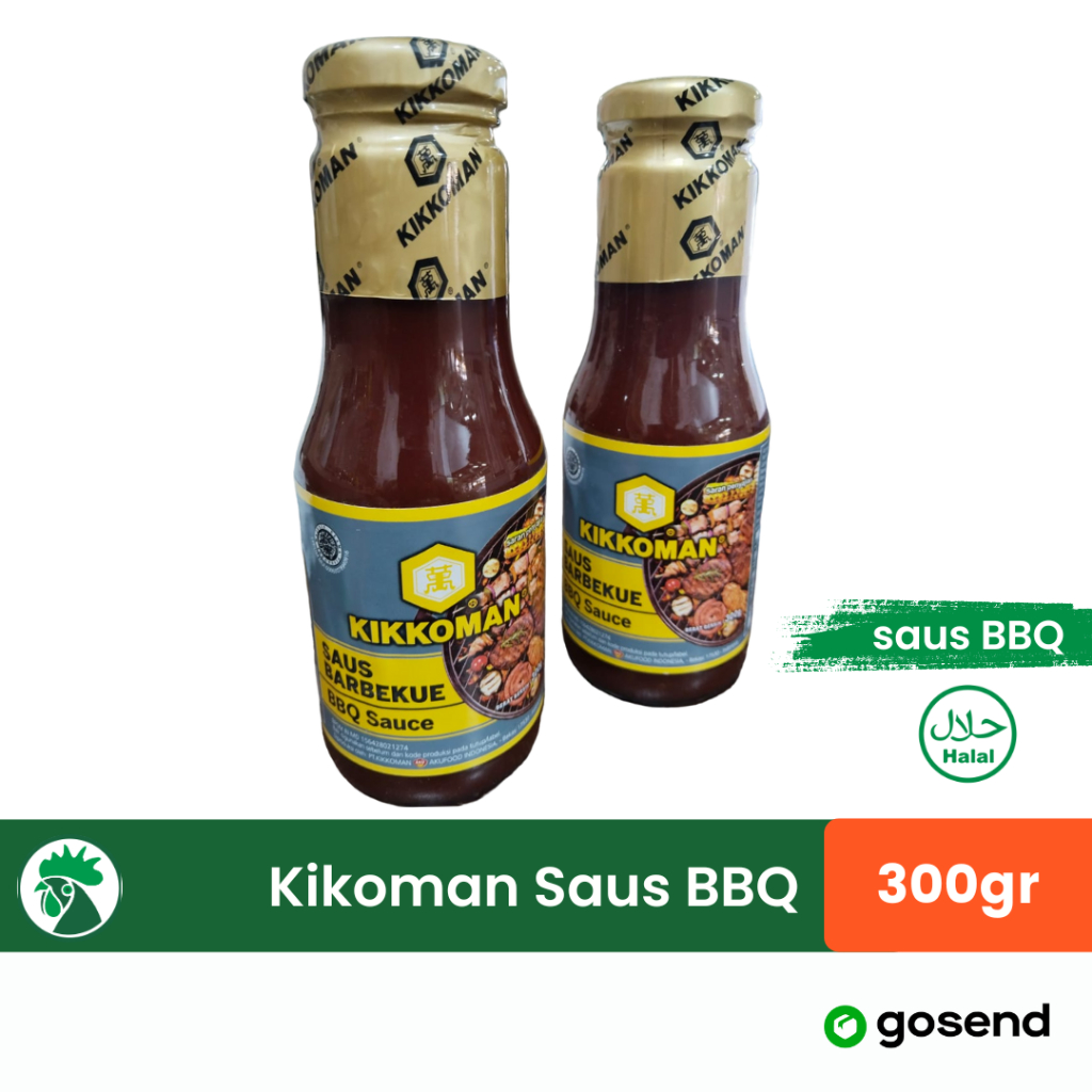 Jual Kikkoman Saus BBQ Saus Barbekiu Botol Kaca 300Gr | Shopee Indonesia