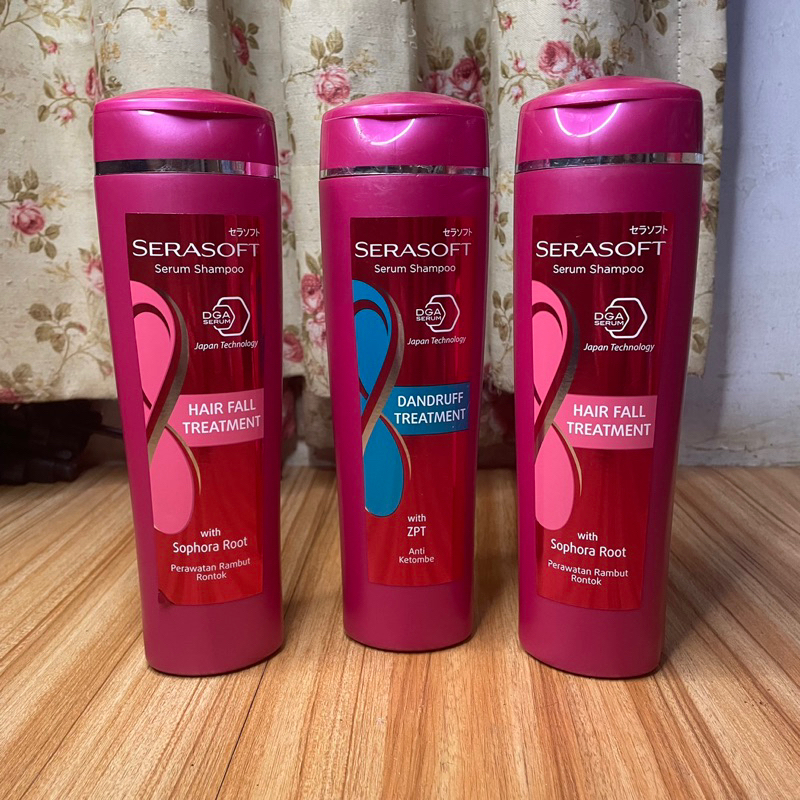 Jual SERASOFT SHAMPOO 340ML HAIRFALL | Shopee Indonesia