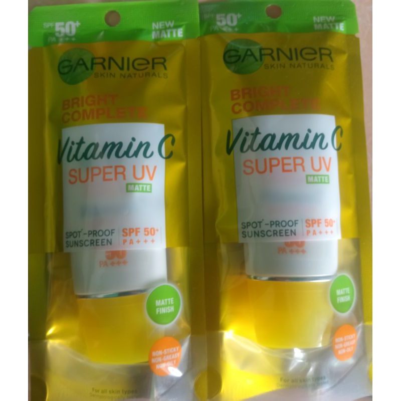 Jual PAKET HEMAT ISI 2 PCS Garnier spf 50 Super Uv Matte 30 ml | Shopee ...