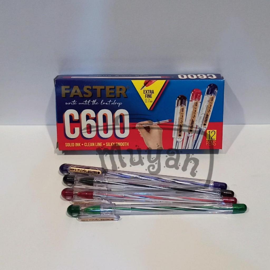 Jual Pena Faster C600 Hitam 12 Pcs | Shopee Indonesia