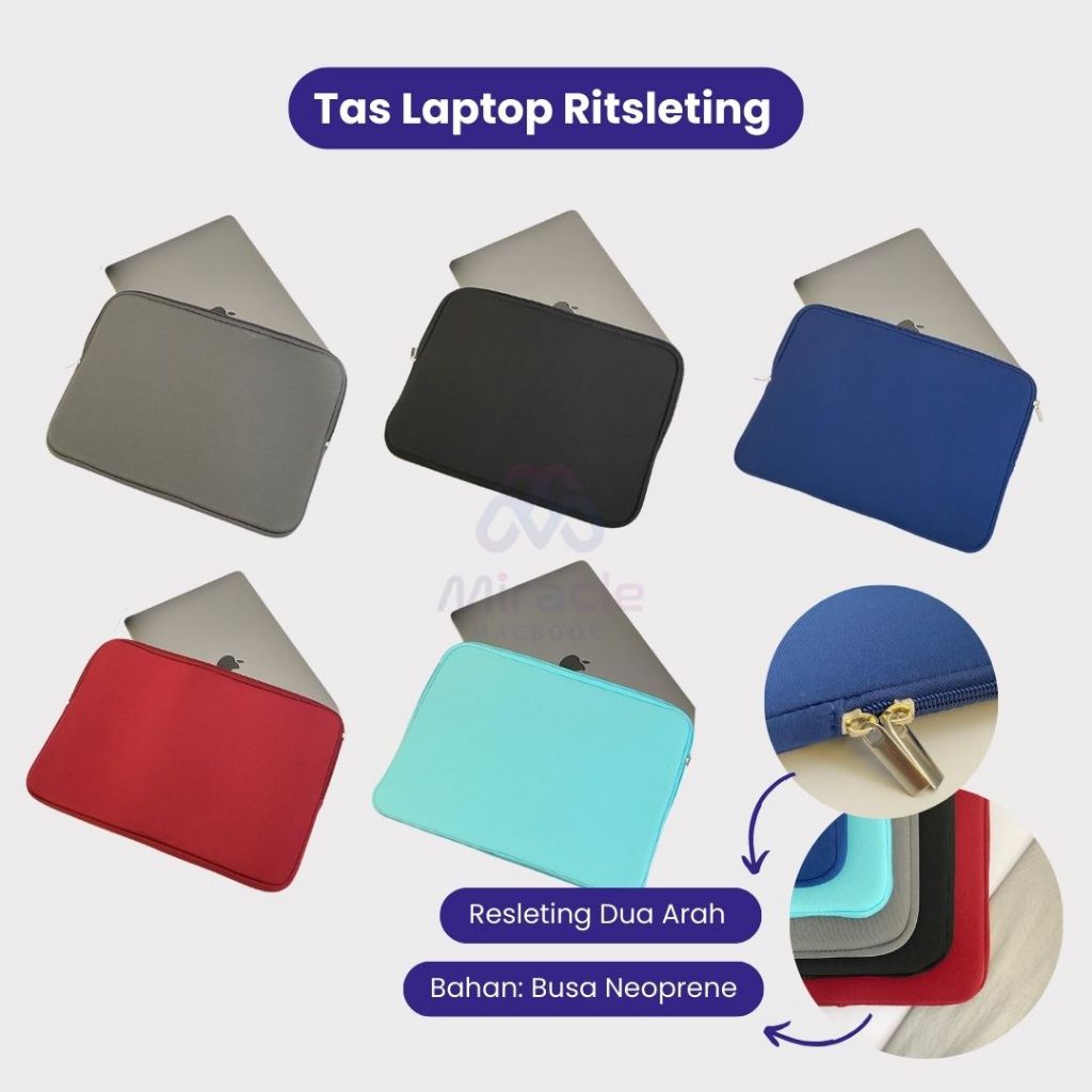 Jual SOFT CASE LAPTOP SARUNG NOTEBOOK SLEEVE MACBOOK Size 12" INCH 13 ...