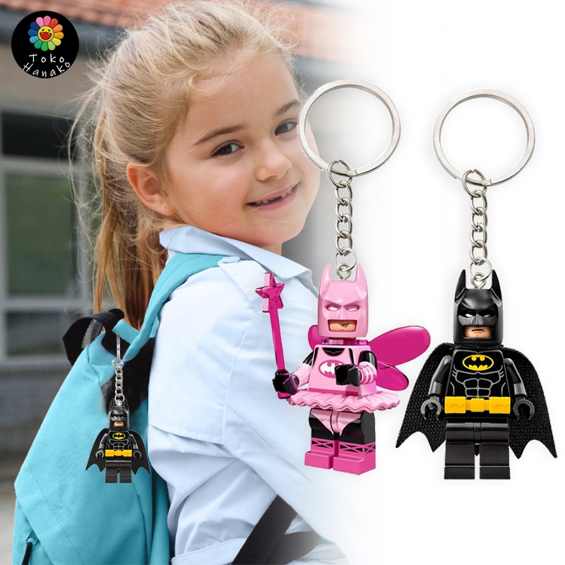 Jual 2 Pcs Couple Keychain Minifigure Fairy Batman & Batman | Lego ...
