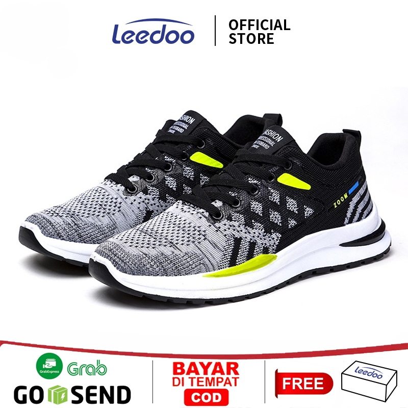 Jual Leedoo Sepatu Lari Sneakers Pria Casual Sepatu Jogging Running Sport Shoes MR142 | Shopee ...