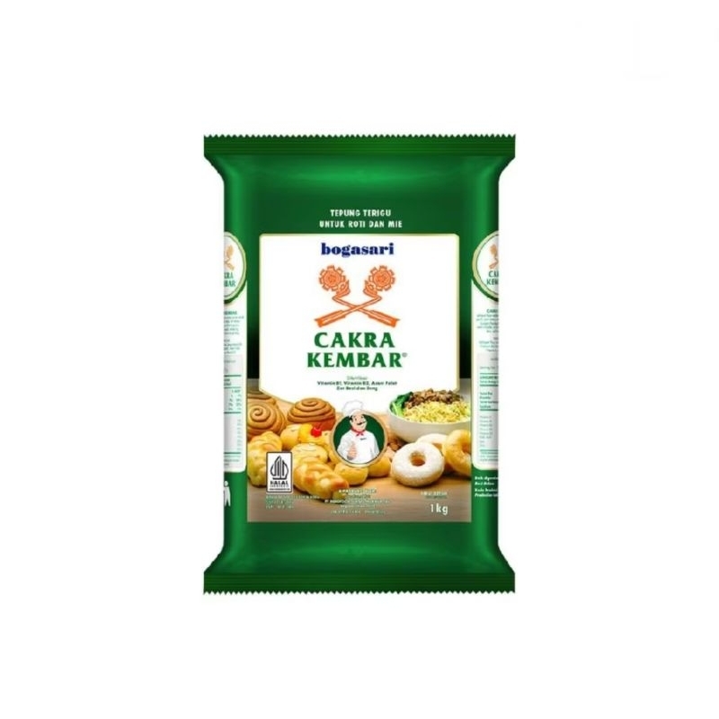 Jual Cakra Kembar Bogasari Tepung Terigu 1kg | Shopee Indonesia