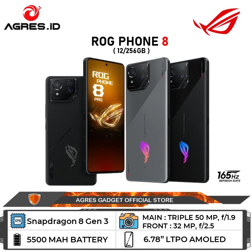 Jual ASUS ROG PHONE 8 12GB/256GB GARANSI RESMI ASUS INDONESIA | Shopee ...