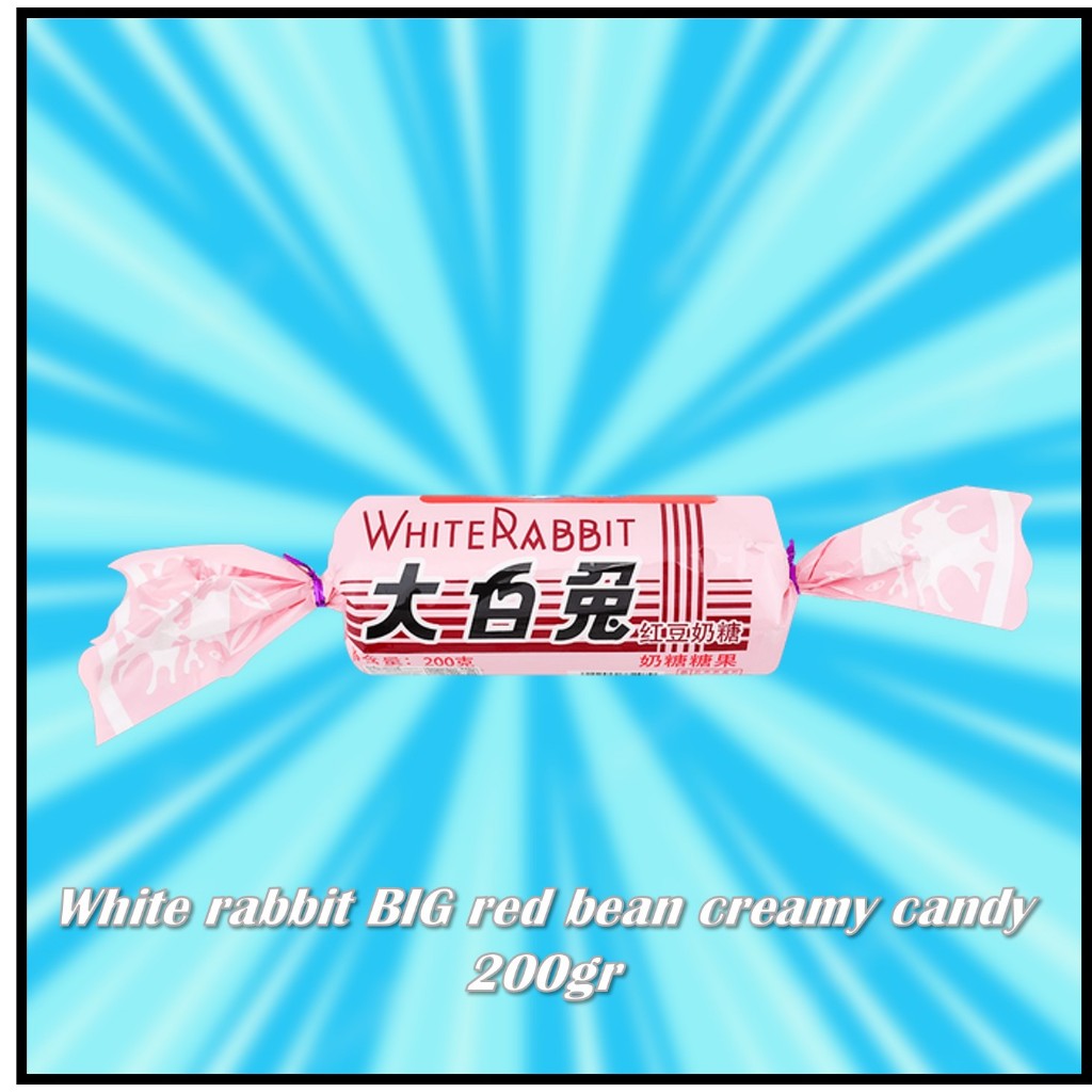 Jual White rabbit BIG red bean creamy candy 200gr | Shopee Indonesia