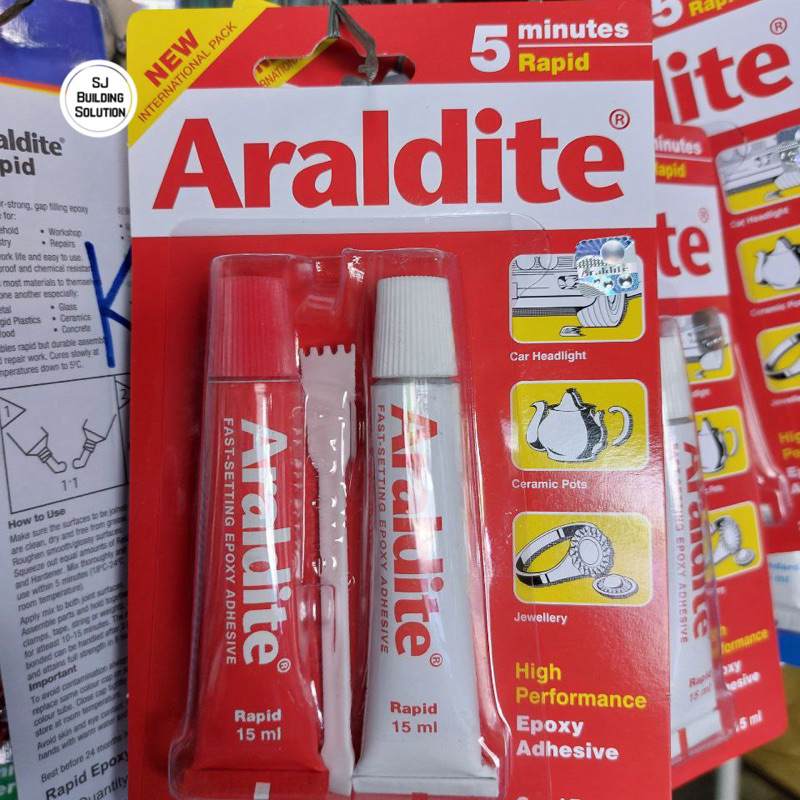Jual LEM ARALDITE MERAH PUTIH LEM EPOXY LEM SERBAGUNA ( 1 SET ...