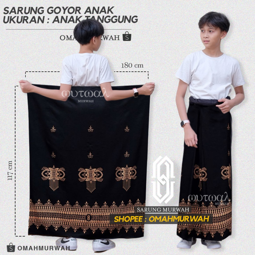 Jual MURWAH SARUNG BATIK ANAK (UMUR 6-14 TAHUN) EXCLUSIVE PALEKAT ...