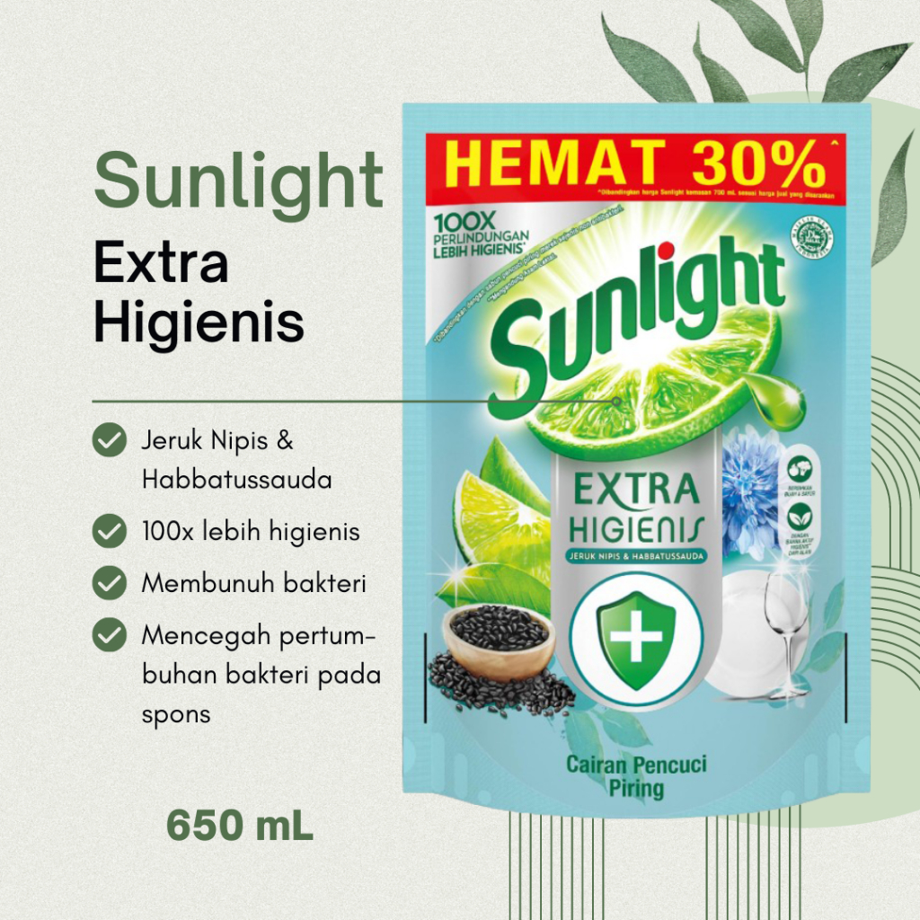 Jual Sunlight Sabun Cuci Piring Higienis 650ml | Shopee Indonesia