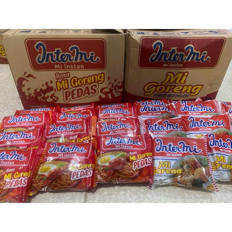 Jual [ 20 Pcs ] Intermie goreng Pedas / Intermie goreng 60 gram ...