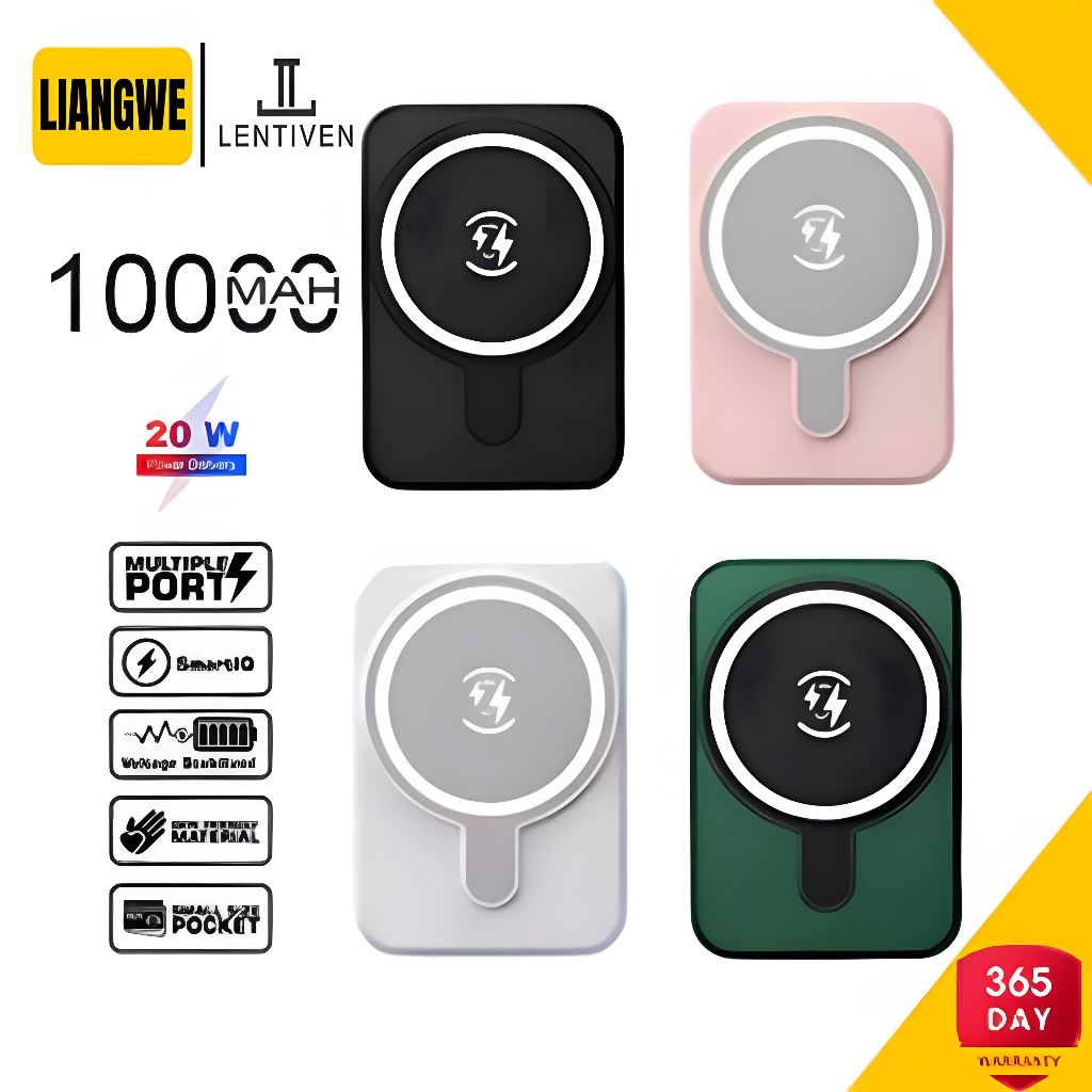 Jual LIANGWE LENTIVEN Powerbank Wireless 10000Mah Mini Fast Charging ...