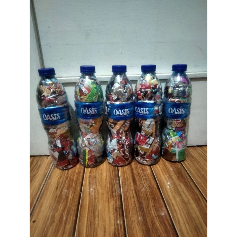 Jual Ecobrik 600ml botol OASIS (200-250gr) | Shopee Indonesia
