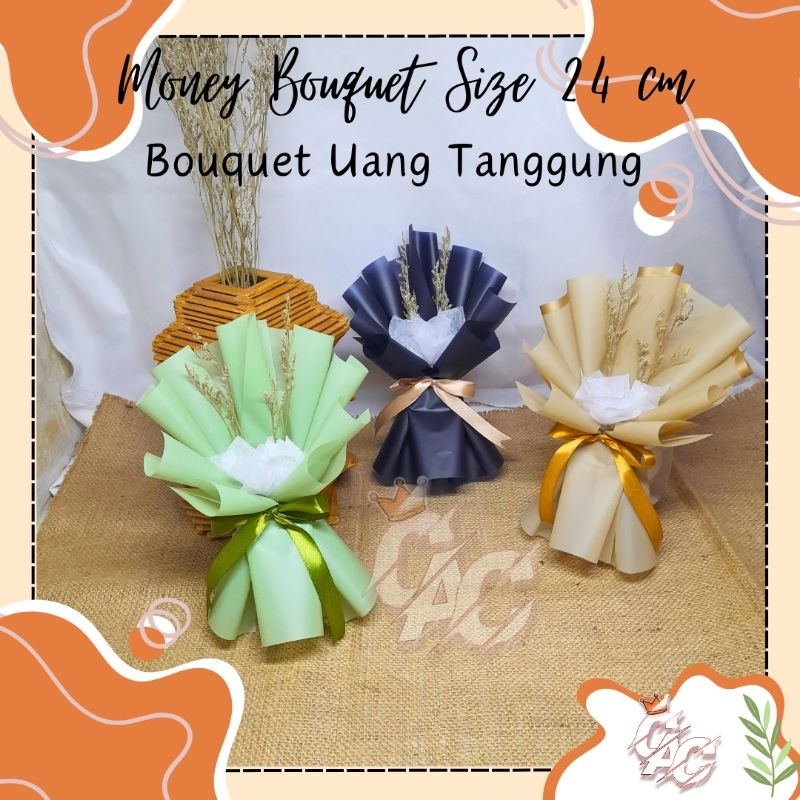 Jual Money Bouquet Size 24 Cm / Buket Uang Tanggung / Buket Uang / Gift ...