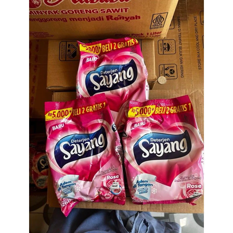 Jual Sayang Deterjen Bubuk 5000 an 260 gr (PAKET 10 PCS) | Shopee Indonesia