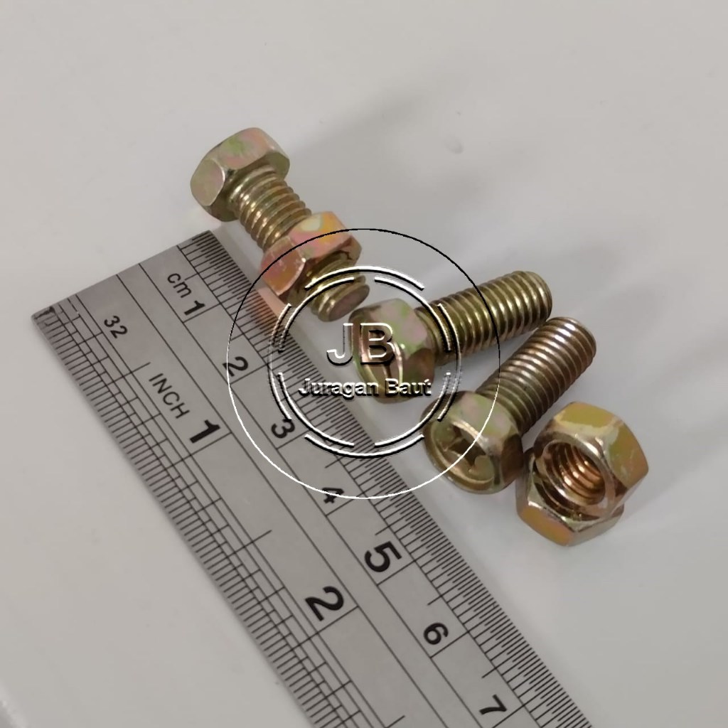 Jual BAUT DWI FUNGSI M8X20 BAUD MUR AKI M8 X 20 8X20 8 X 20 KUNCI 12 ...