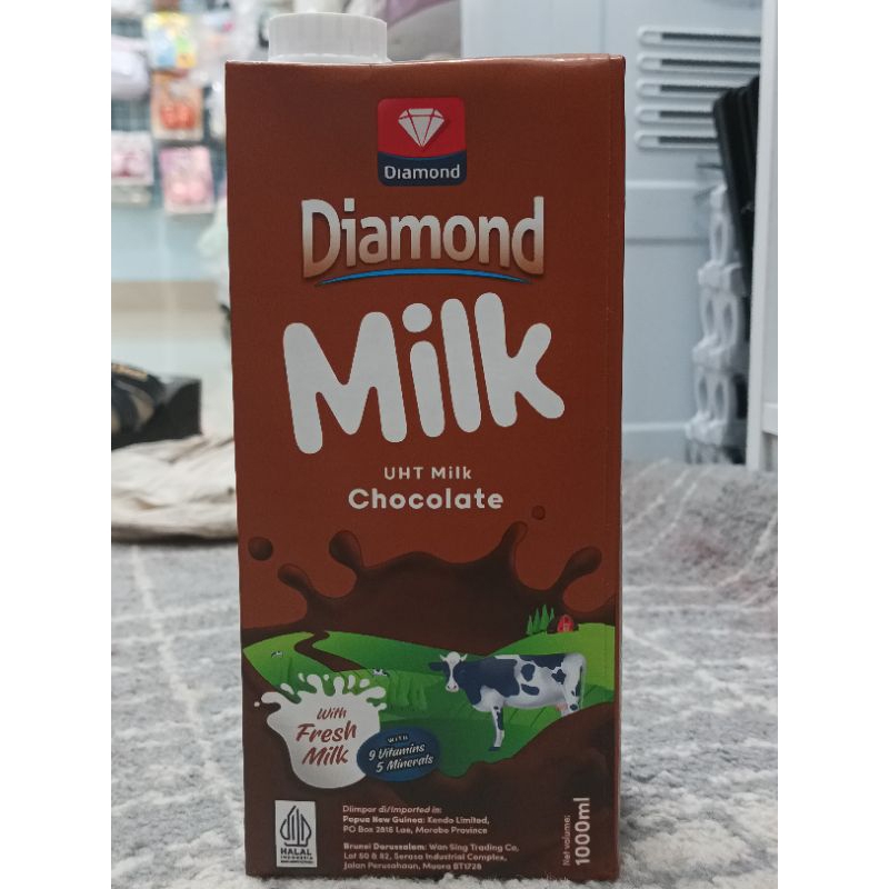 Jual Diamond milk uht cokelat 1000ml | Shopee Indonesia