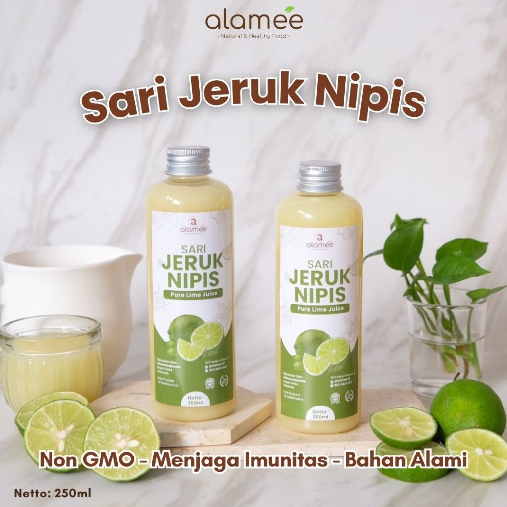 Jual Sari Jeruk Nipis 250ml Pure Lime Juice Murni Asli Peras 1 Liter ...