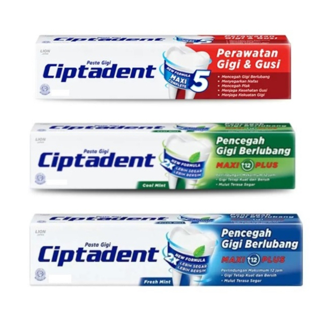 Jual Ciptadent Pasta Gigi Fresh Mint Cool Mint Tube 75g 190gr Odol ...