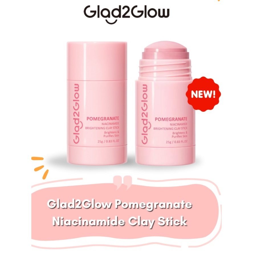 Jual GLAD2GLOW Glad 2 Glow Pomegranate Niacinamide Brightening Clay ...