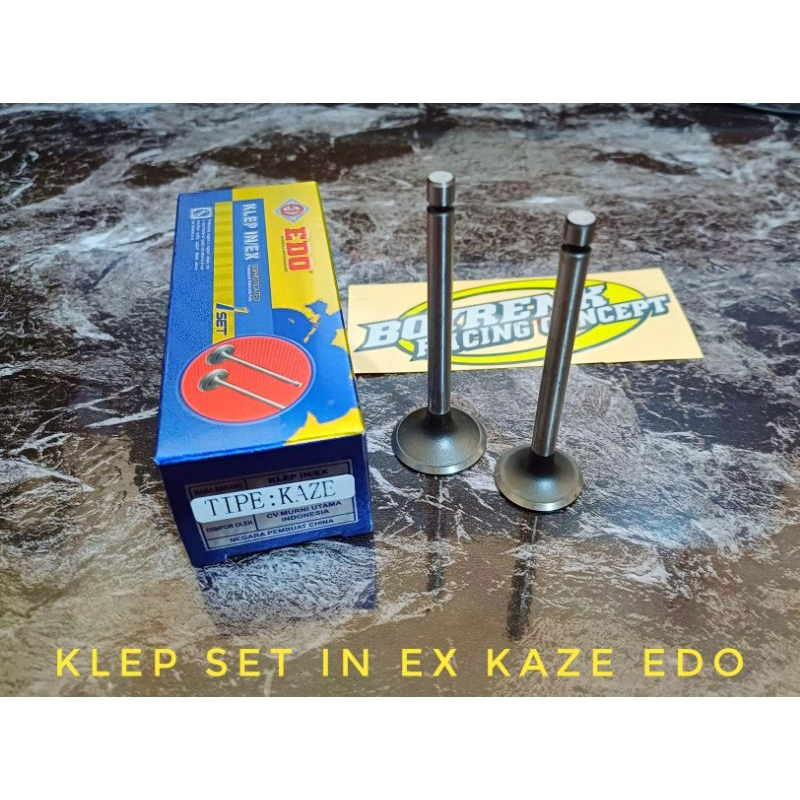 Jual VALVE SET IN EX / KLEP SET KAWASAKI KAZE EDO-BOYRENK RACING ...