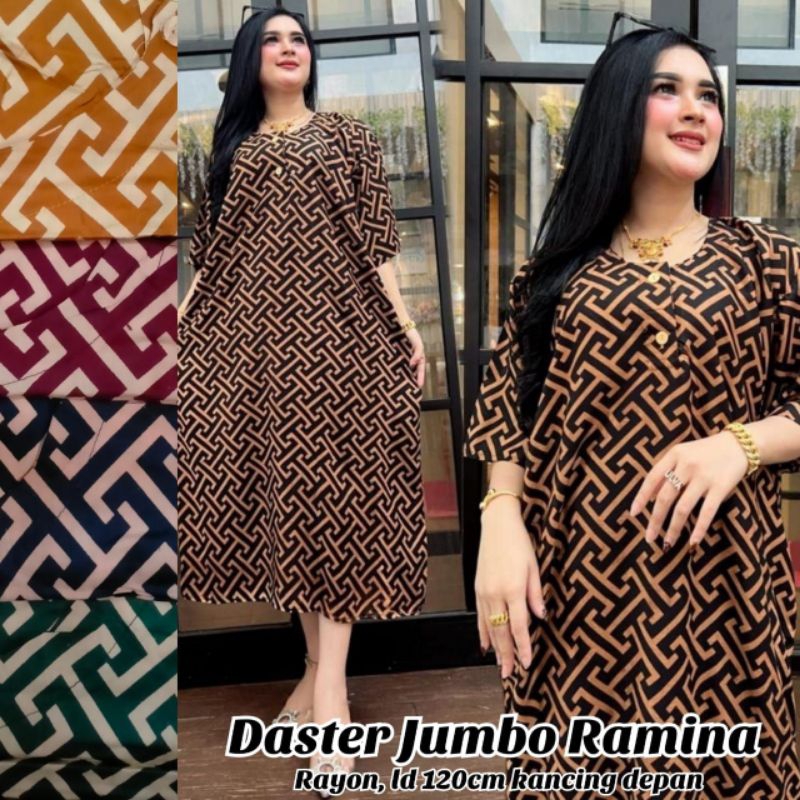 Jual HOM DRESS DASTER JUMBO RAYON LD 130 CM / DASTER IBU MENYUSUI /BAJU ...