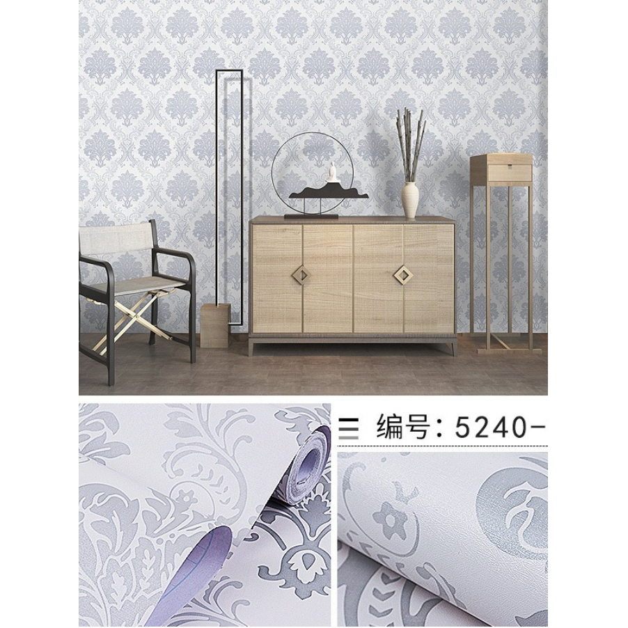 Jual WALLPAPER DINDING ukuran 45 CM x 10 M Motif BATIK POLOS EMBOSS VINTAGE GOLD PINK PUTIH BIRU ...