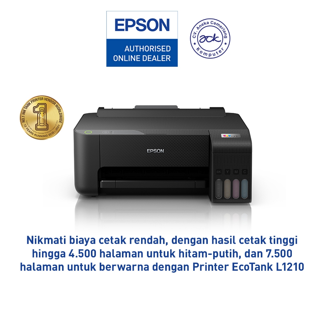 Jual Epson L1210 L1211 Printer Ink Tank Print Only Original Garansi Resmi | Shopee Indonesia