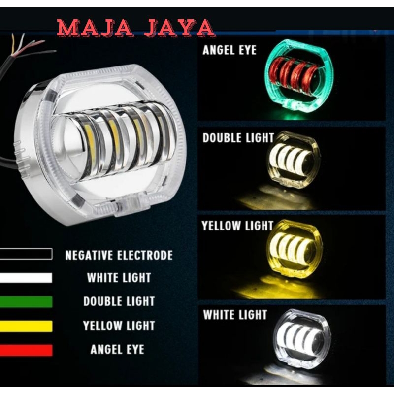 Jual Lampu tembak Daymaker 4 Mata Biled Projie Biled proji Biled 4 lens ...